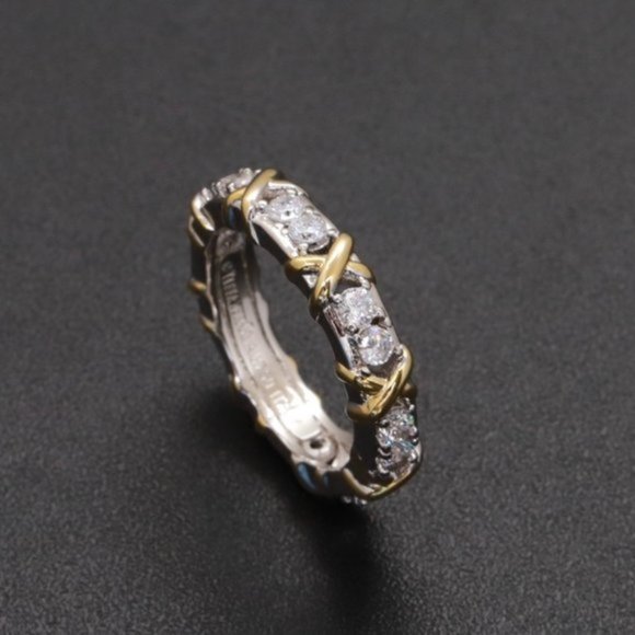Tiffany & Co. | Jewelry | New Tiffany Coeighteen Stone Cross Ring | Poshmark